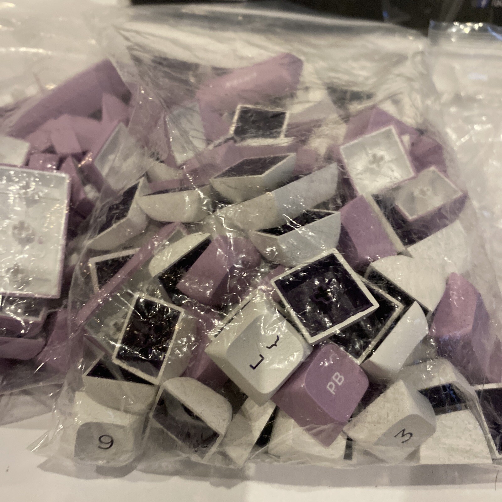 XVX Horizon Slim Shine through Keycaps PBT Low Profile Keycap 117 Keycaps