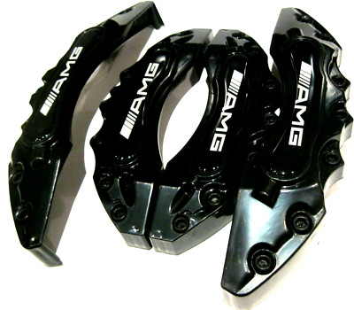 4 SET Black Brake Caliper Covers for Mercedes A B C E S G ML GL GLA GLB ...
