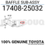 1740825032 Genuine Toyota BAFFLE SUB-ASSY 17408-25032 for sale online ...