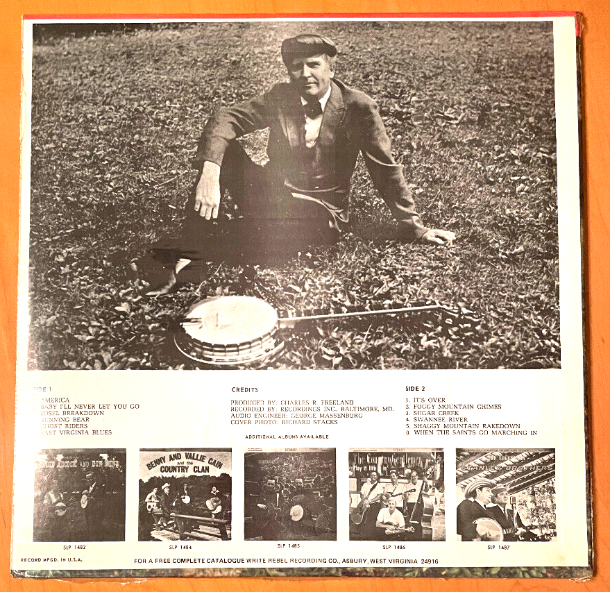WALTER HENSLEY Pickin on New Grass REBEL 1969 Bluegrass LP SUPER RARE ...