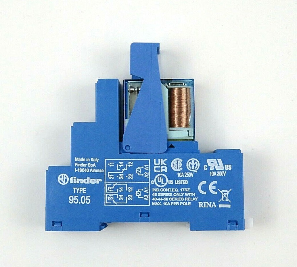 Finder Relais 230V AC | 24V AC | 24V DC | 2 Wechsler Koppelrelais | 40 ...