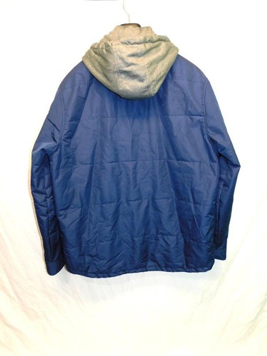 Roots 73 XL Blue Gray Swiftrapids Insulated Jacket Jersey Knit Hood ...