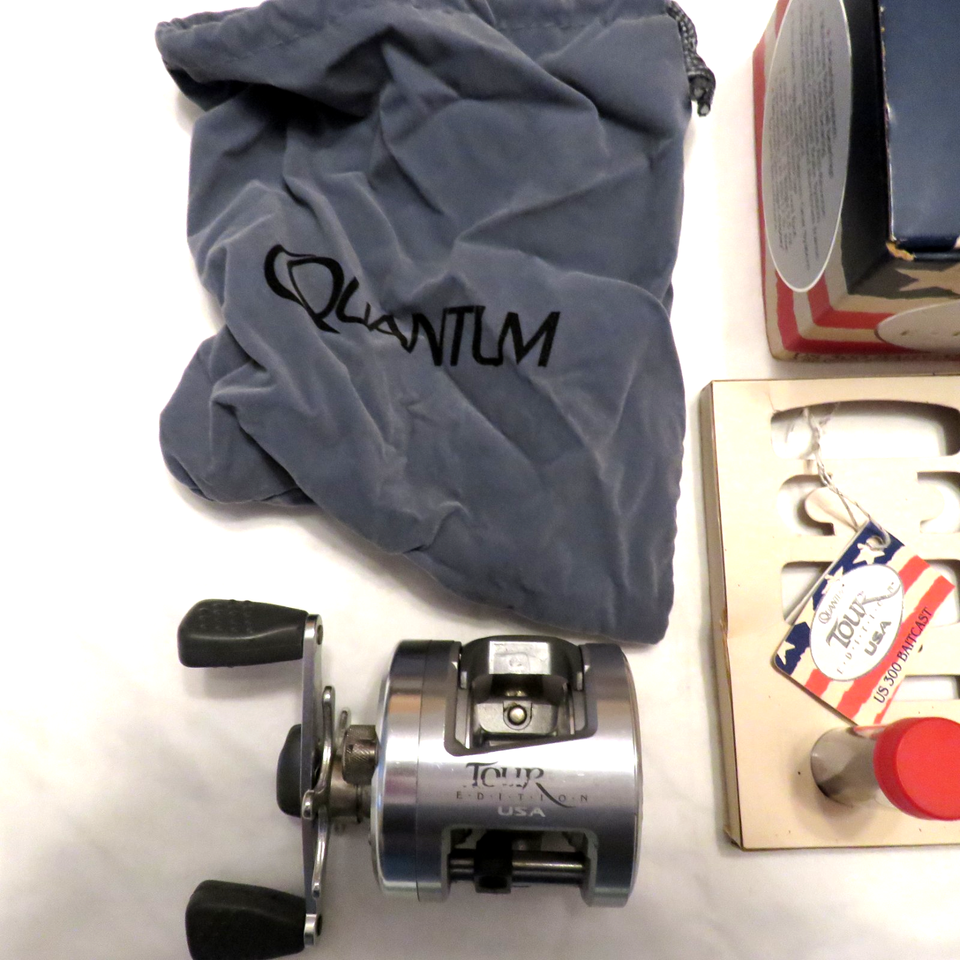 Vintage Zebco Quantum Tour US 300 Baitcast Fishing Reel With Box Made ...
