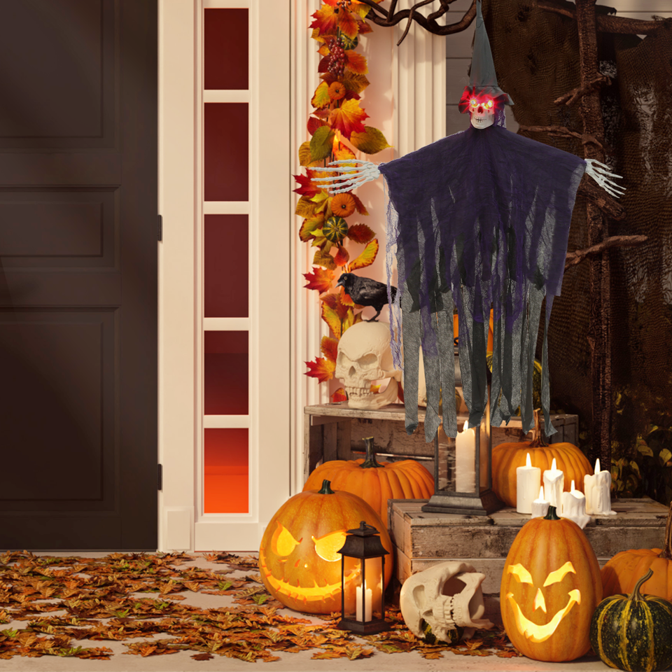 Creepy Ghost Pendant Halloween Door Decorations Party Ornaments Indoor ...