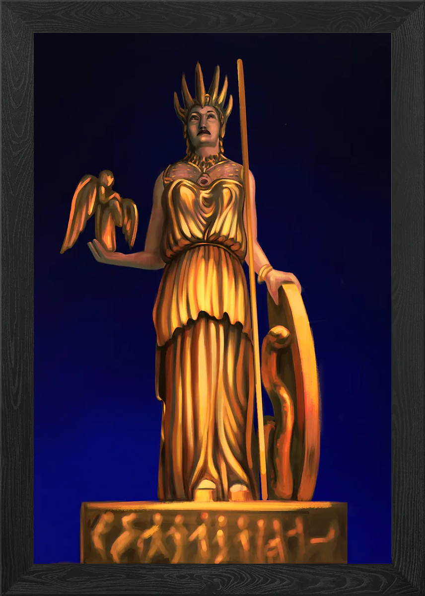 Athena Parthenos Framed Wall Art Poster Canvas Print Picture | eBay UK