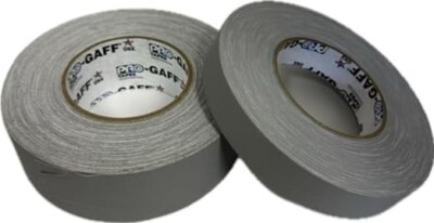 2 Rolls of Grey Gaffers Tape 1 inch and 2 inch rolls | eBay