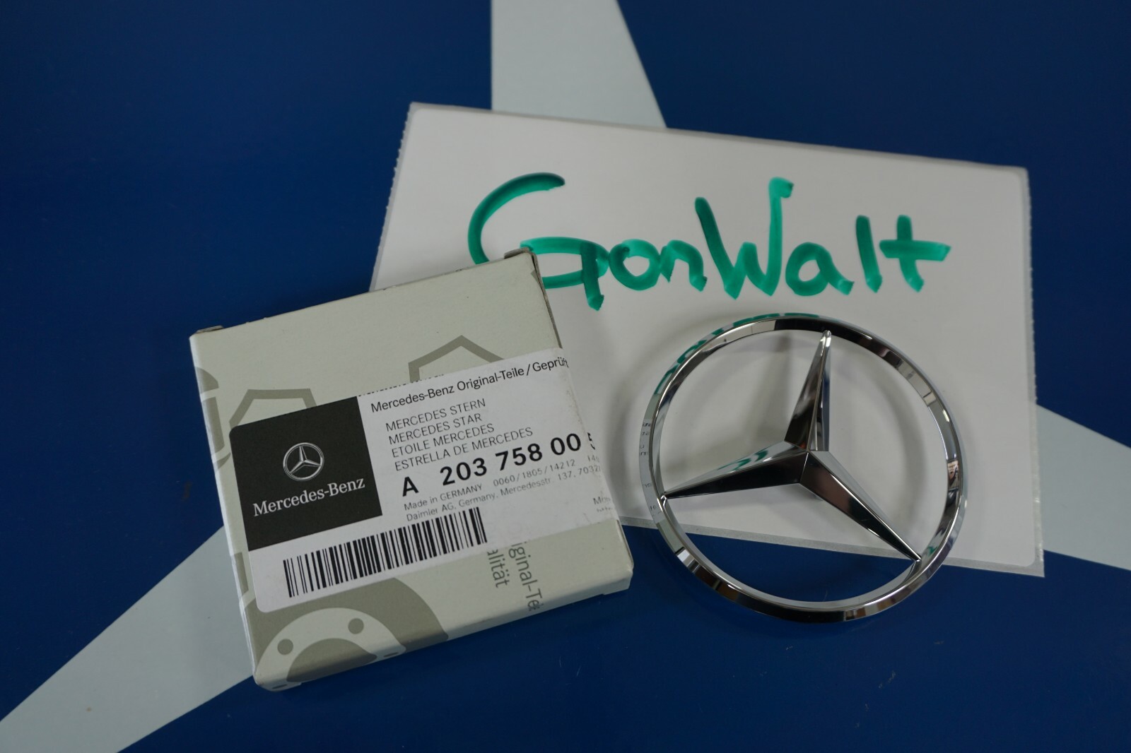 2037580058 Mercedes Benz OE Factory Trunk Star Emblem Badge C class | eBay