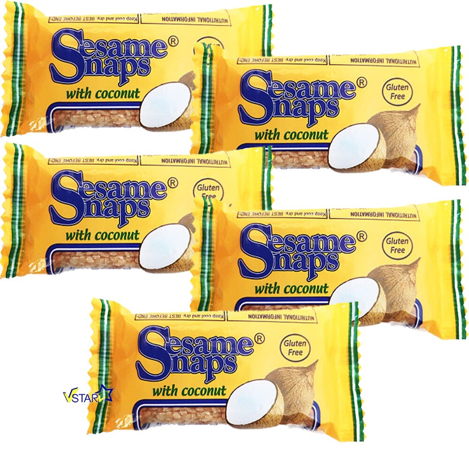 Sesame Snaps with Coconut 30g & Sesame Snaps 30g Perfect Treat | eBay UK