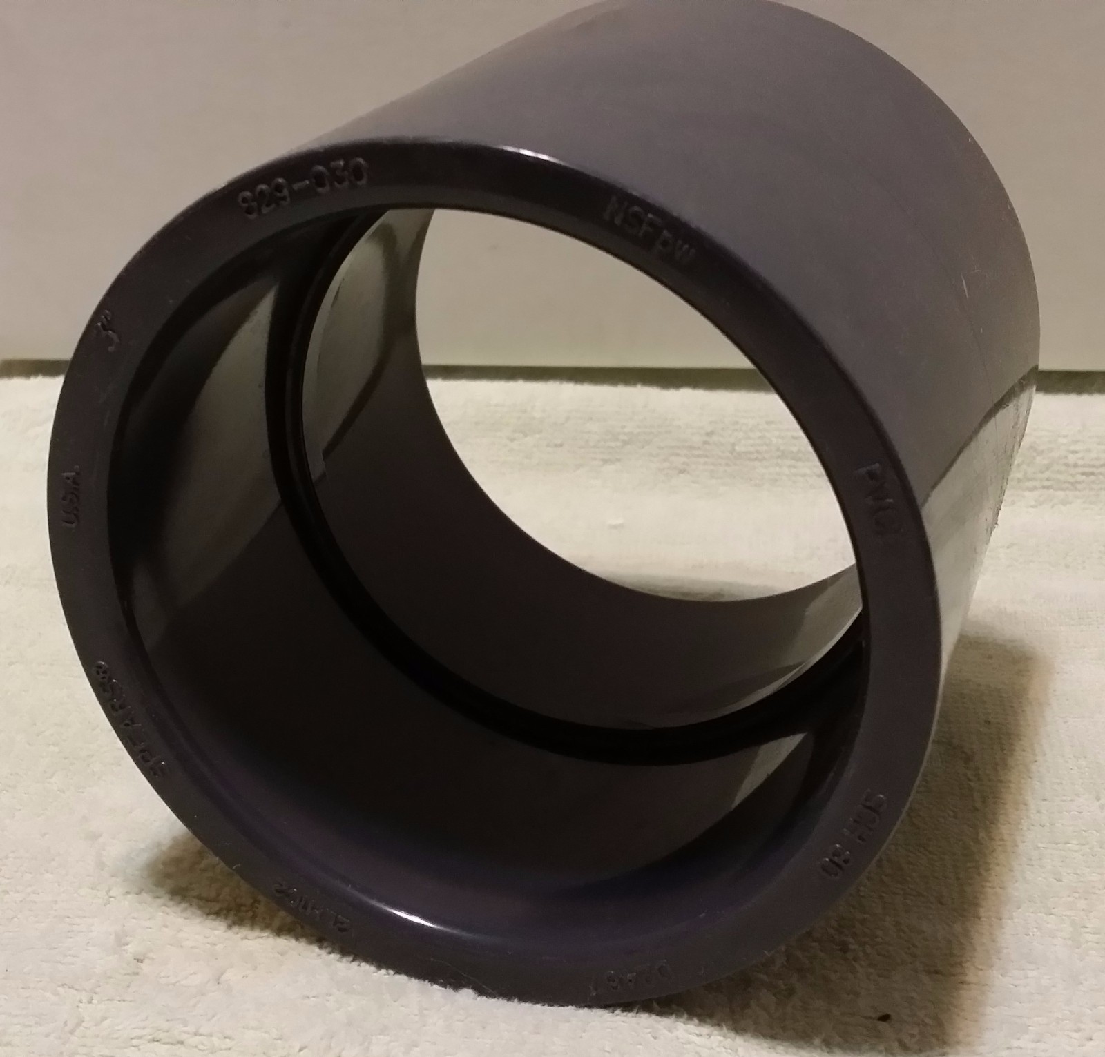 2 Spears SCH80 829-30 D2467 PVCI 3 Inch Coupling Fitting Pair | eBay