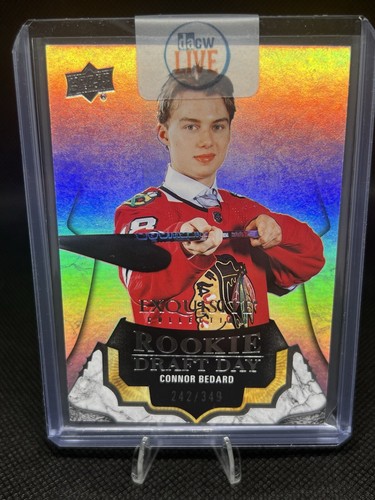 2023-24 Black Diamond Exquisite CONNOR BEDARD Rookie Draft Day /349 ...