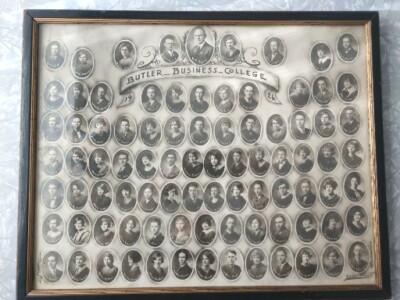 Antique Class Photo Butler Business College 1926 Faculty University ...
