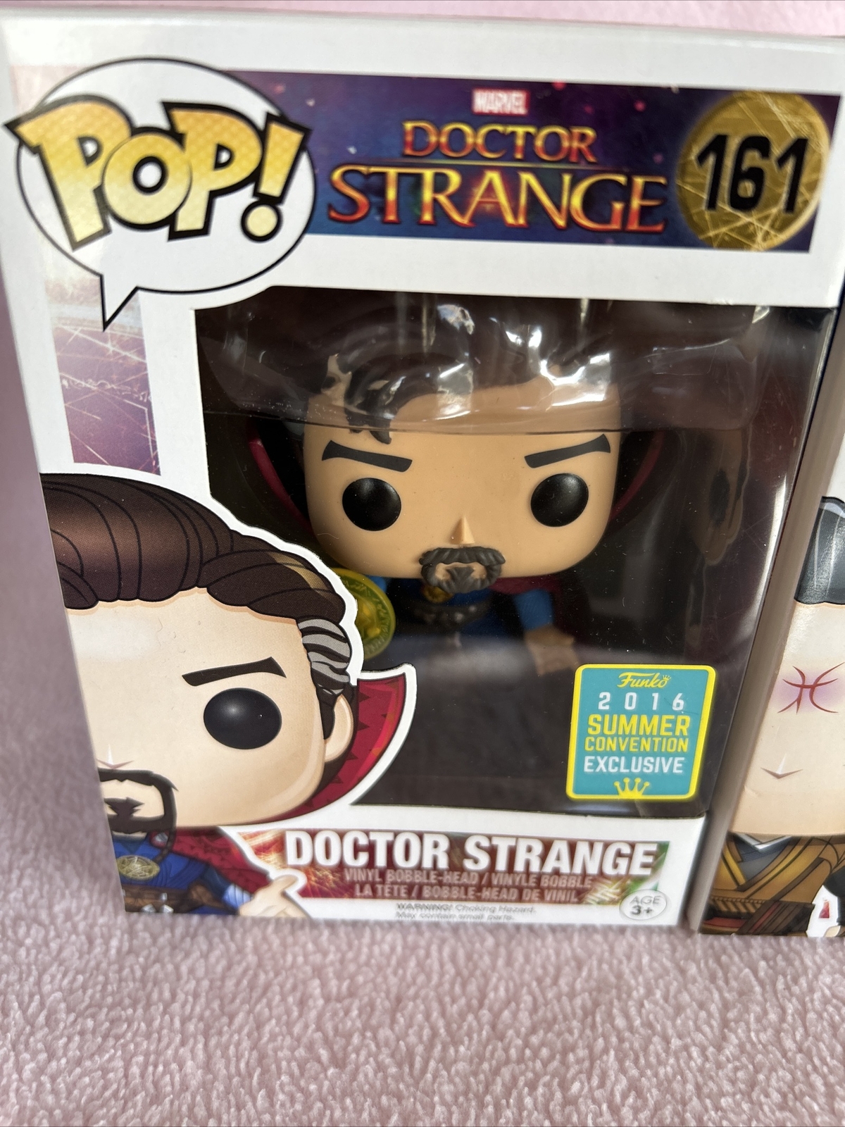 2 Funko Pop! Marvel: Doctor Strange with Rune Vinyl Figure 161 ...