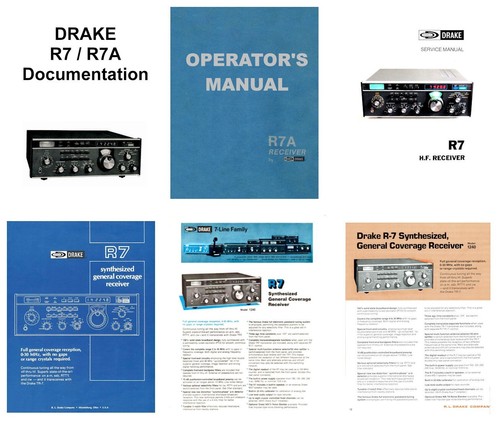 DRAKE R7 OPERATOR'S MANUAL + SERVICE MANUAL + DATASHEET + BROCHURE | eBay