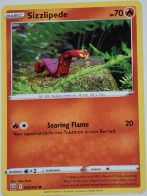 SIZZLIPEDE 029/163 SWSH05 BATTLE STYLES POKEMON CARD COMMON NM/M FAST ...
