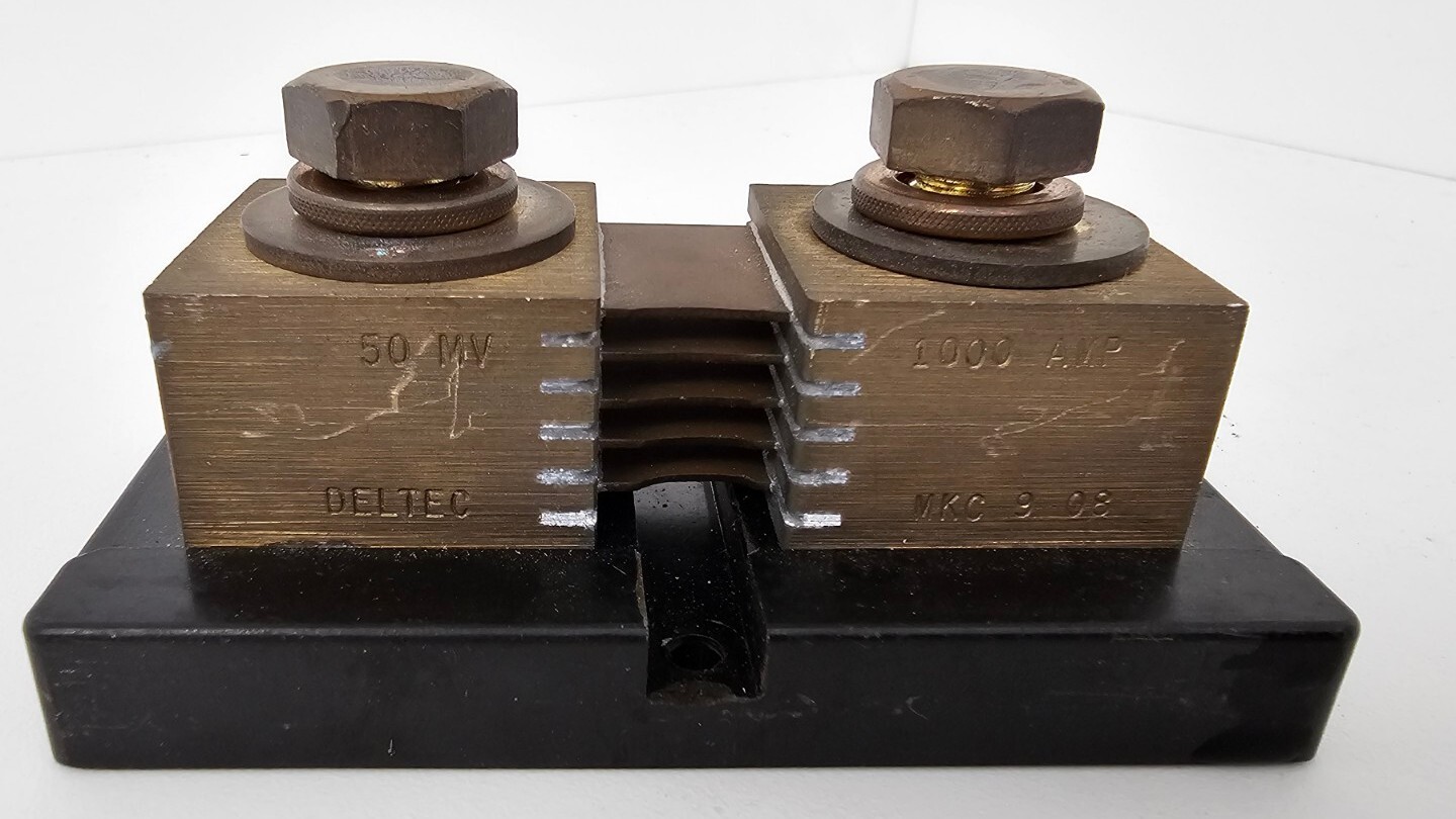 DELTEC Shunt, 1000 AMP , 50 MV, DC current Shunt For Battery Or Solar ...