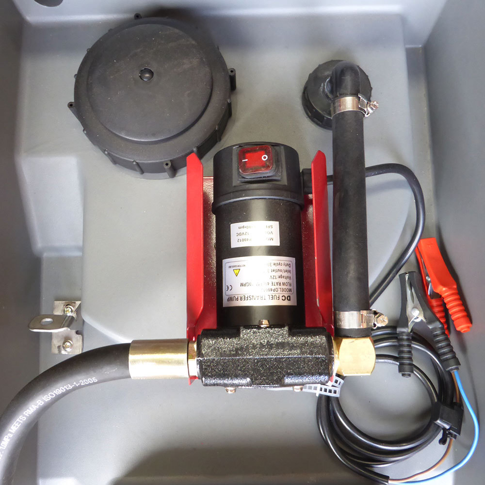 Xtreme 200 Litre Diesel Fuel Pod Tank 12/ 40lpm Pump Kit Lockable Lid ...