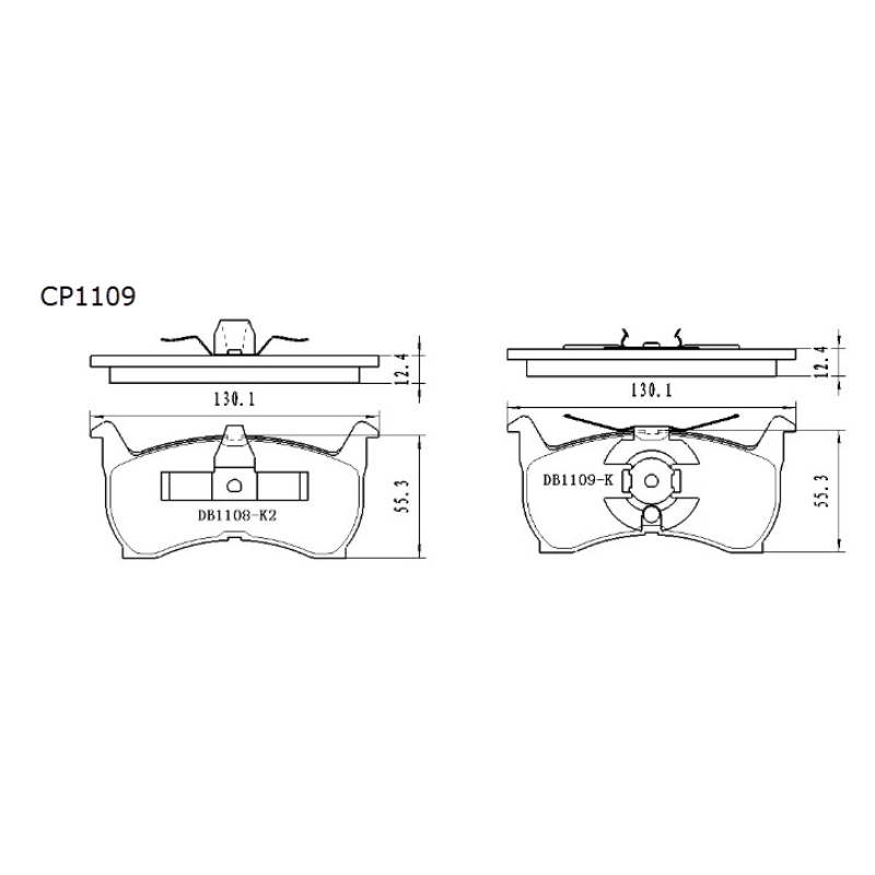 Premier Rear Ceramic Brake Pads DB1109 CP1109 suits Falcon Ea, Eb, Ed ...