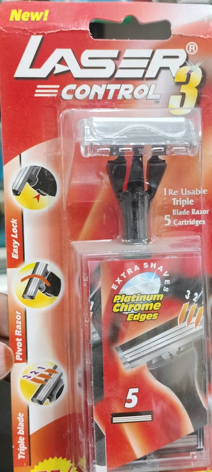 10 PACK LASER CONTROL 3 BLADE SYSTEM RAZOR FREE SHIPPING | eBay