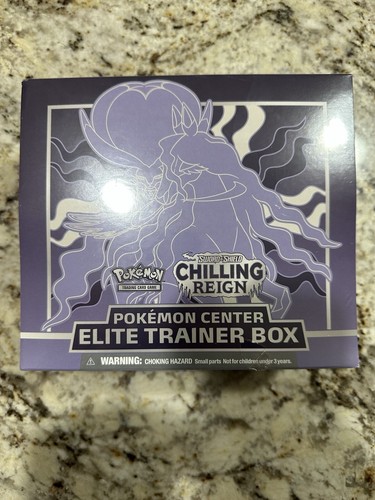 Chilling Reign Elite Trainer Box Pokemon Center Exclusive ETB Box Error ...