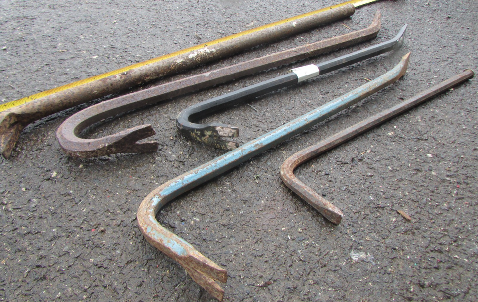 Job Lot of Wrecking Bars Pry Bar Tools Crow Bars | eBay UK
