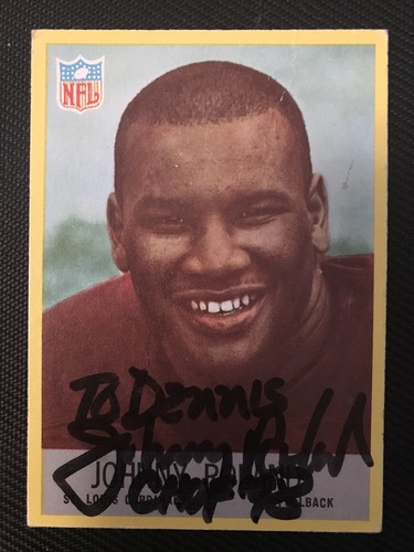 JOHNNY ROLAND 1967 PHILADELPHIA SIGNED AUTOGRAPHED CARD #163 ST. LOUIS ...