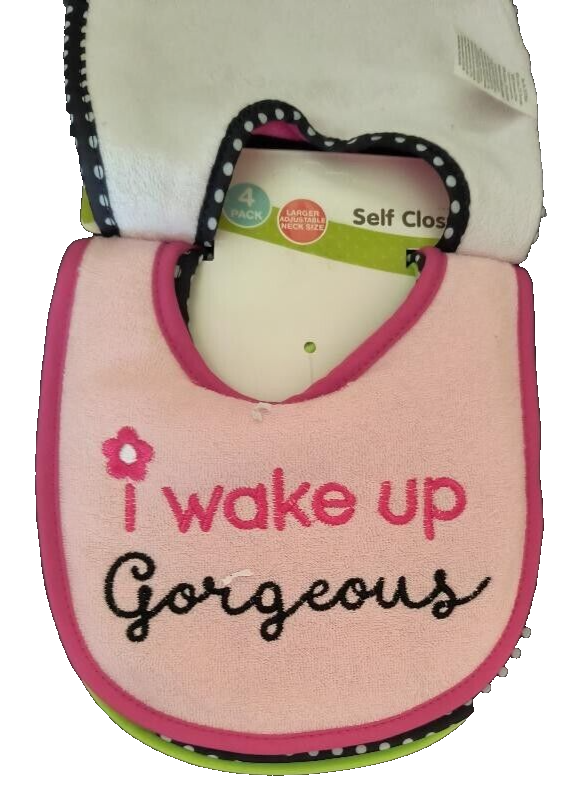 Cribmates Baby Bibs Package of 4 bibs Girl Bibs 94606706640| eBay