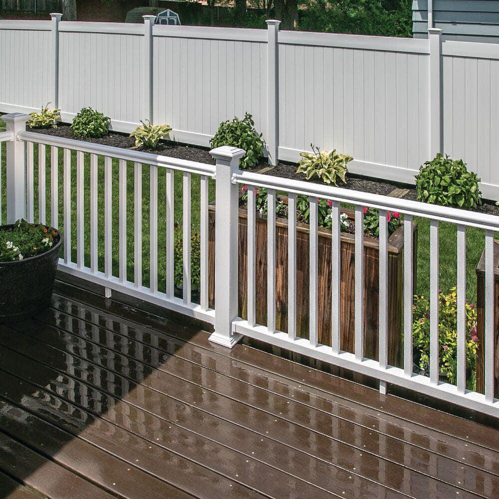 Veranda Rail Kit 68" x 33" Uv Protected Polycomposite Outdoor White W ...