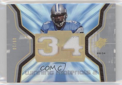 2007 SPx Winning Materials Jersey Number 9/10 Kevin Jones #WM-KJ Dual ...