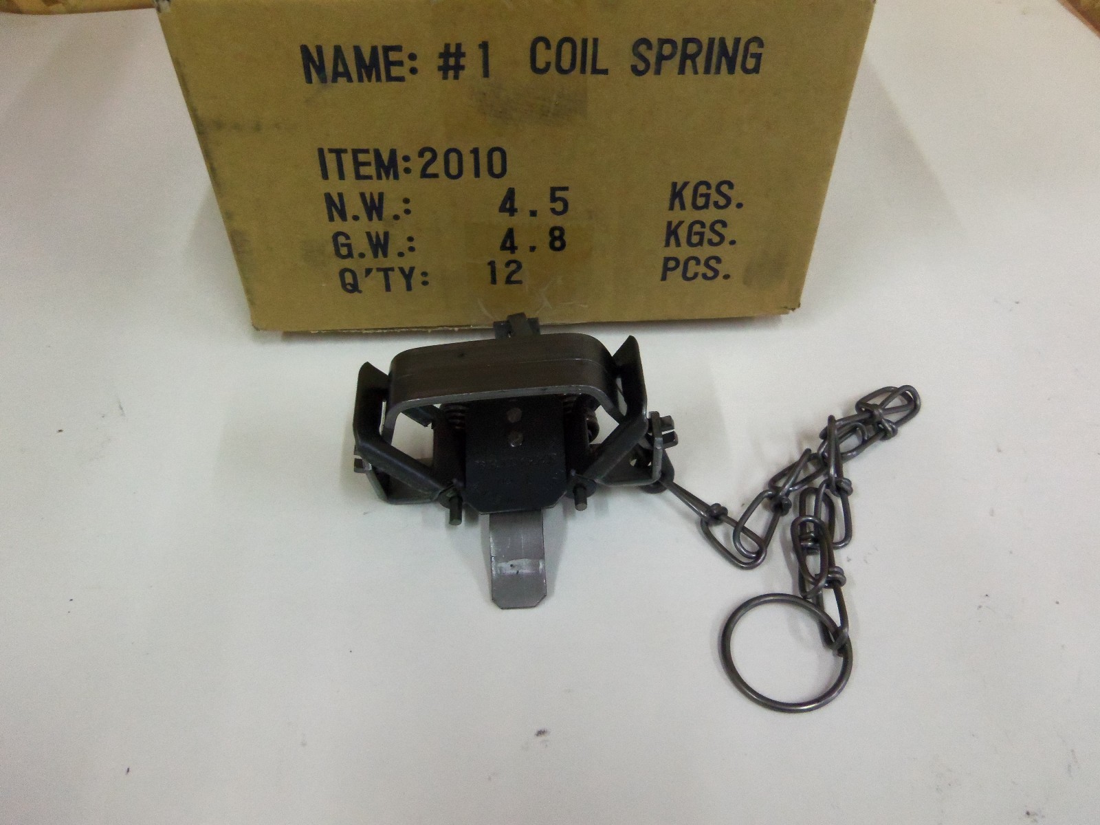 1 Bridger #1 Coil Spring Foothold Traps Raccoon Muskrat Mink Marten ...