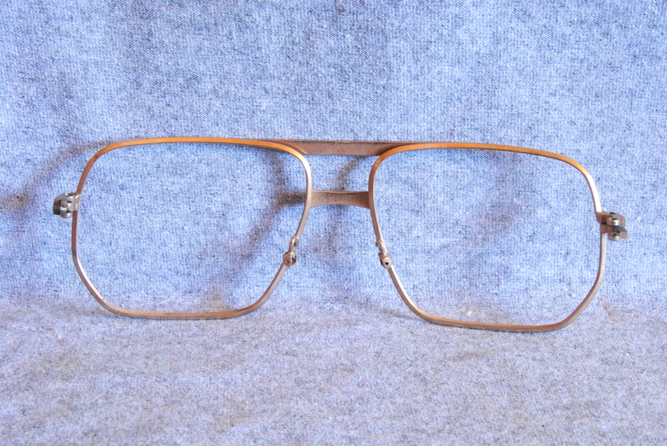 vintage eyeglass frame front gold aviator producer type 5-3/4 | eBay
