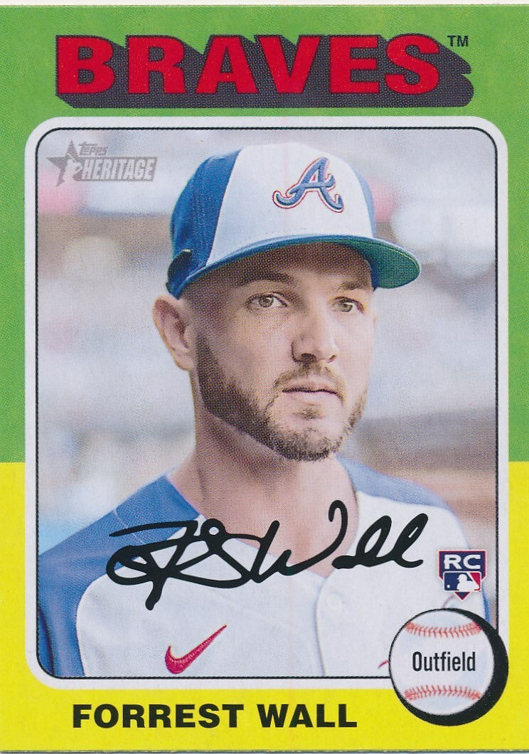 #494 FORREST WALL 2024 Topps Heritage Baseball RC ATLANTA BRAVES | eBay