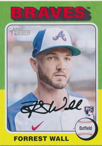 #494 FORREST WALL 2024 Topps Heritage Baseball RC ATLANTA BRAVES | eBay