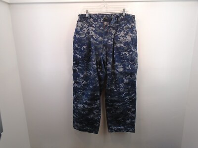 USGI USN US Navy Working Uniform Type II NWU Pants Blue Medium X-Short ...