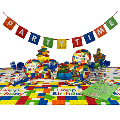 Building Blocks Birthday Party Deluxe Kit | eBay