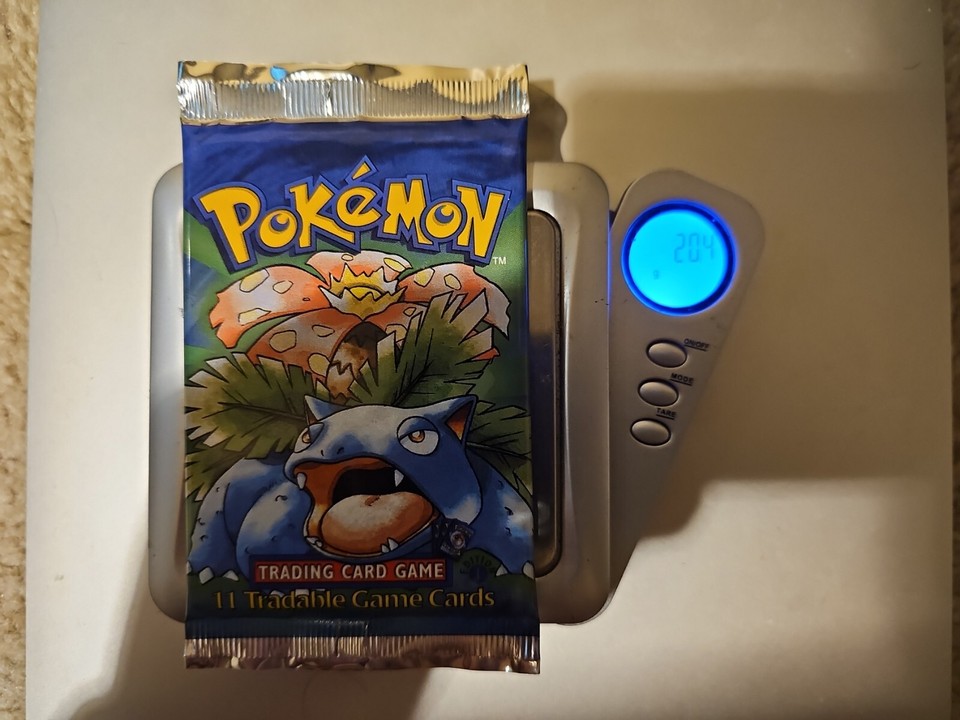 Pokemon 1ST EDITION BASE SET BOOSTER PACK - 20.4g - FACTORY SEALED ...