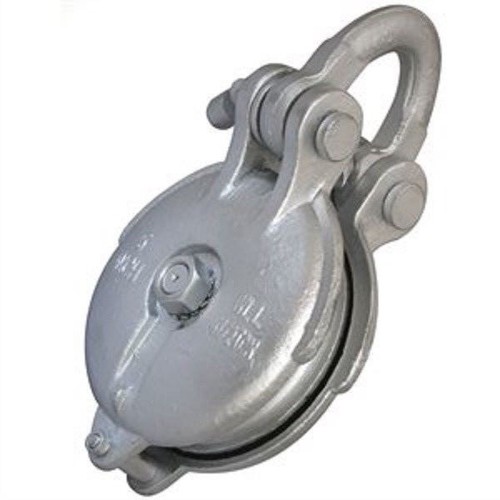 5" Sheave Snatch Yarding Pulley Block, 1/2" Wire Rope Cable, WLL 4.5 ...