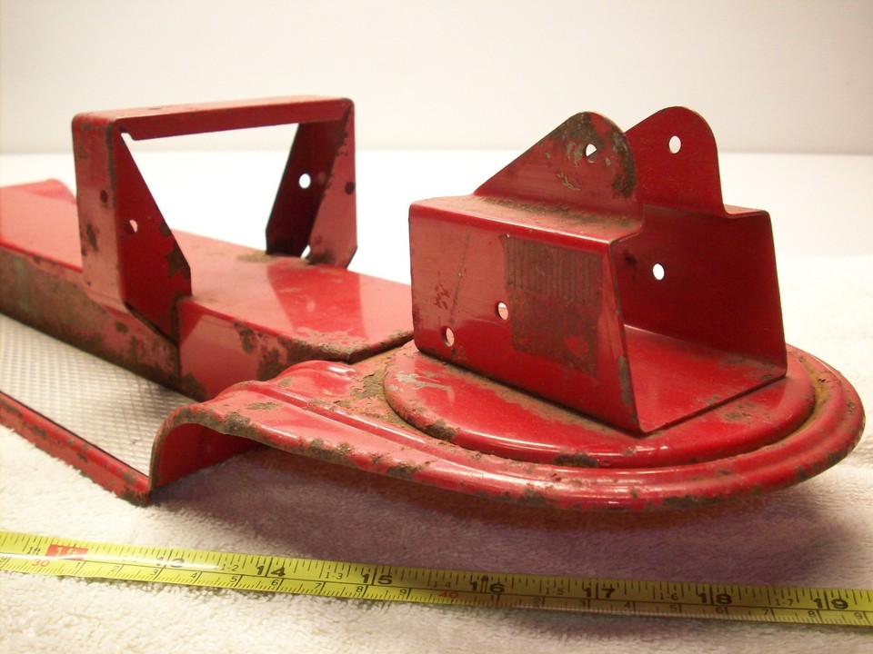 STRUCTO Fire Truck Trailer pressed steel toy PARTS RESTORE lowboy ...