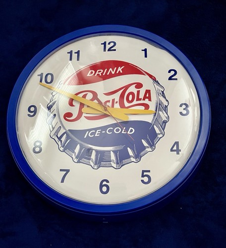 Vintage Pepsi Advertising Wall Clock 1950s Logo | eBay
