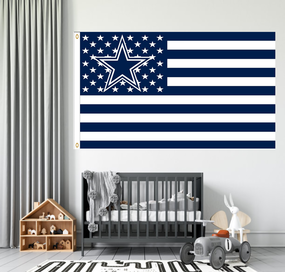 Cowboys Flag Sport Fan Football Banner 3x5ft Man Cave Wall Dorm Decor ...