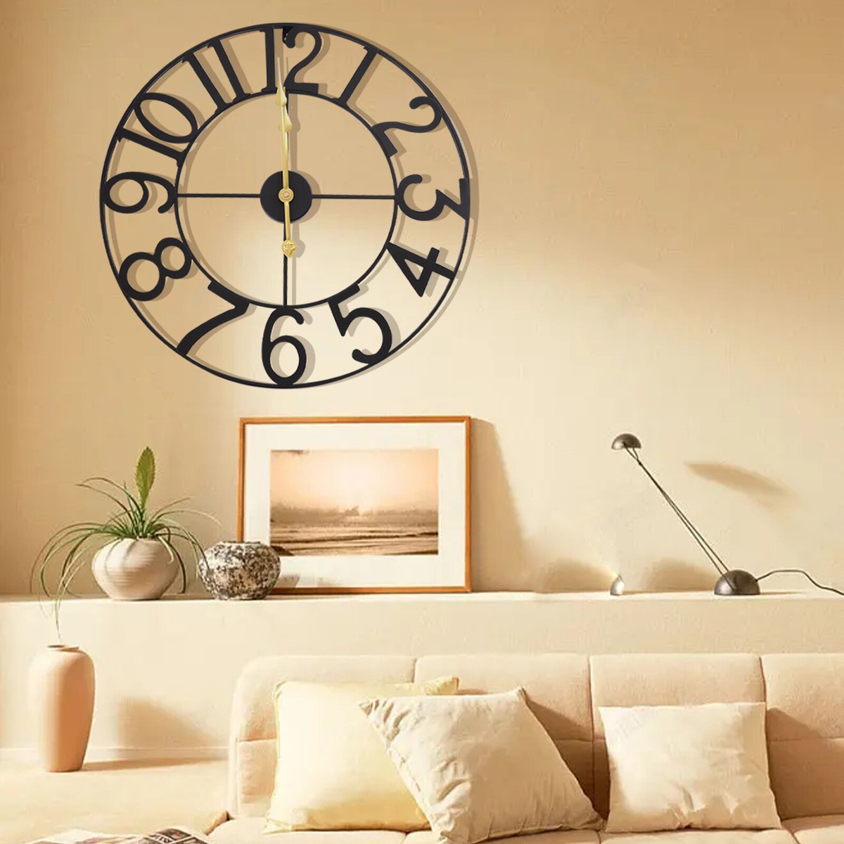 Farmhouse Metal Wall Clocks Clocks Large Clocks Wall Clocks Wood