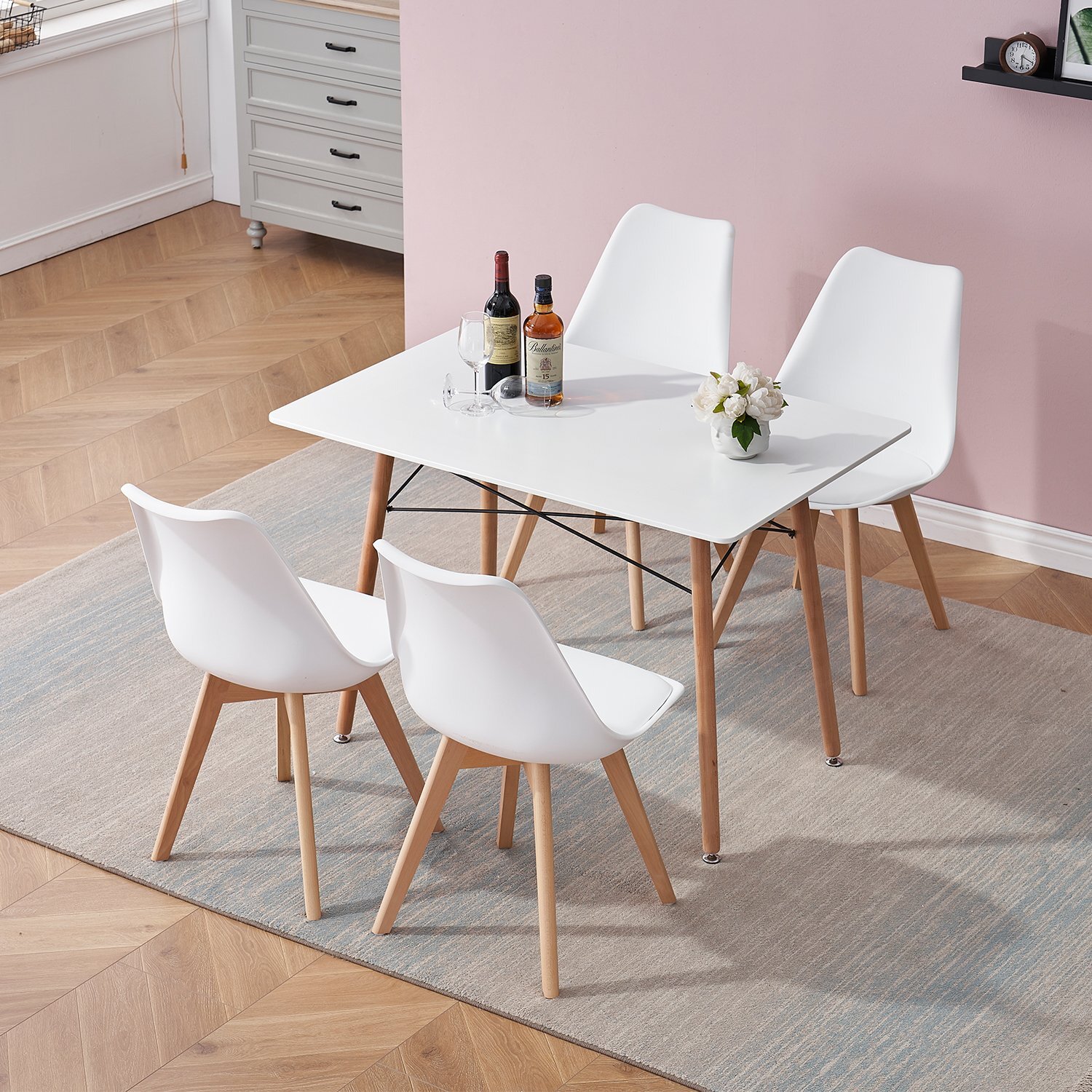 Schöne Esszimmerstühle 6er Set Holz Ebenbild