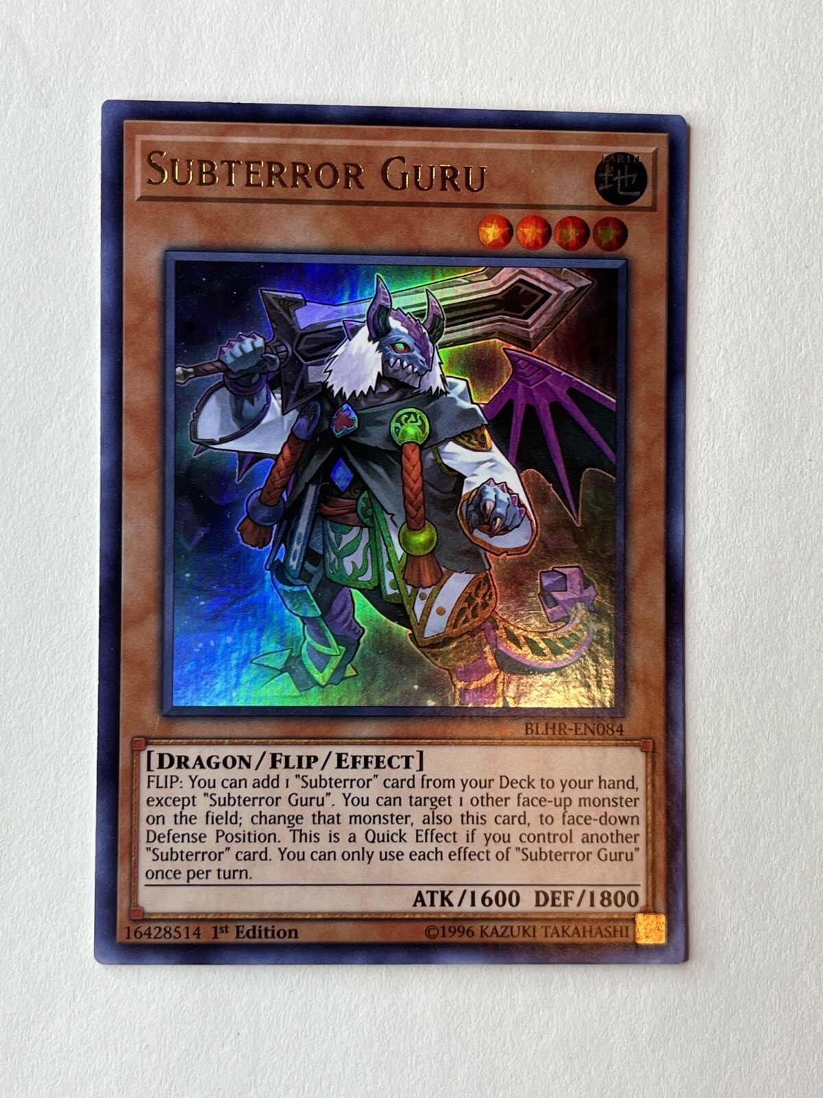YuGiOh! Subterror Guru BLHR-EN084, Ultra Rare, 1st Edition, NM | eBay