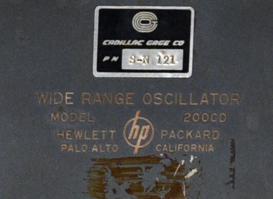 Vintage Model HP 200CD Wide Range Oscillator B10 for sale online | eBay