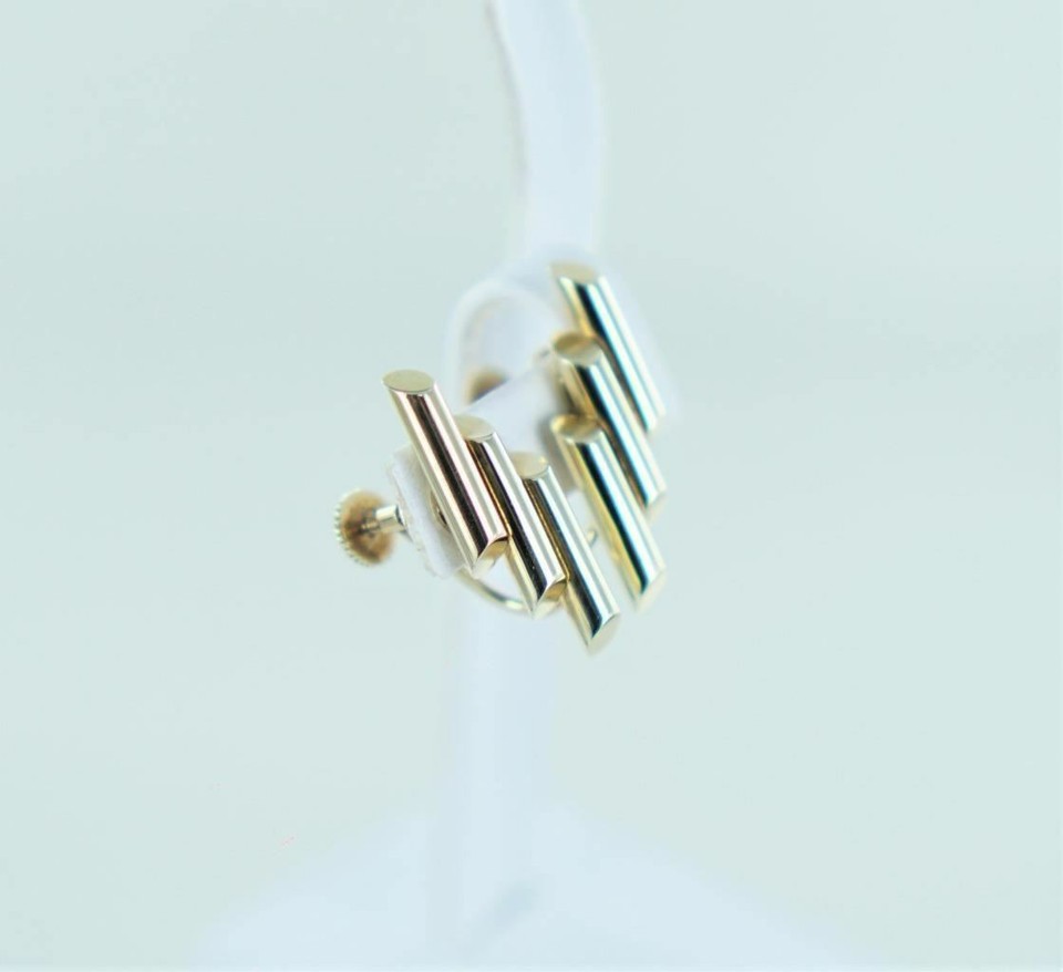 14KT YELLOW GOLD VINTAGE TIFFANY & CO SCREW BACK EARRINGS | eBay