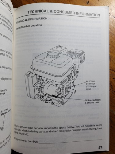 Brouwer Mark 2 MK213 Sod Cutter Operator & Parts Manual 401290 8/96 ...
