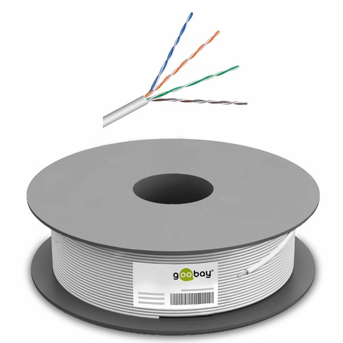 100m 0,37€/m CAT6 Patchkabel Netzwerkkabel Rolle Ethernet Gigabit LAN ...