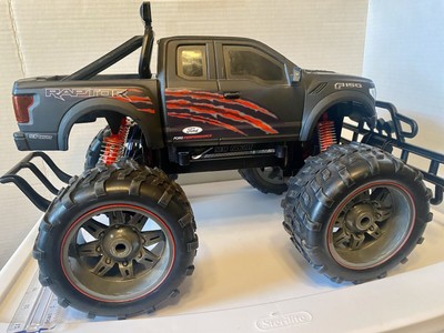 New Bright Remote Controlled 19in Ford F-150 Raptor Monster Truck BLACK ...