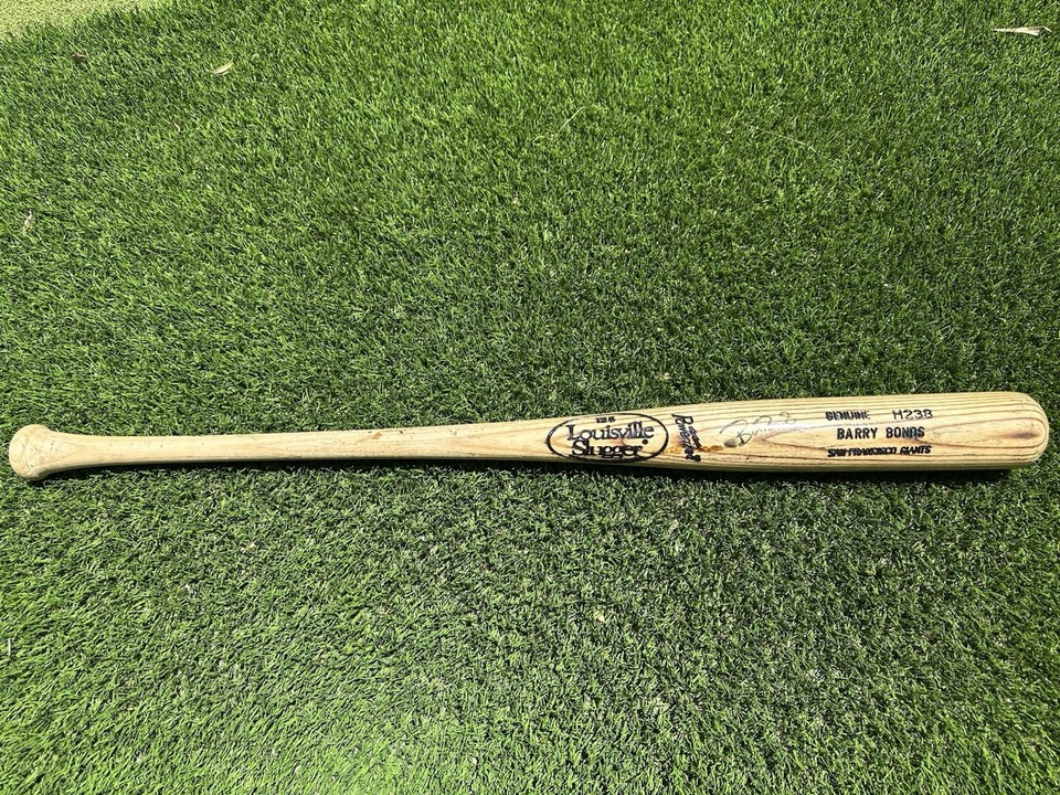 San Francisco Giants Barry Bonds Signed Game Used UNCRACKED Bat 1993 ...