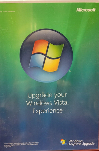 Microsoft Windows Vista Anytime Upgrade Disc 32 bit DVD 882224371247| eBay