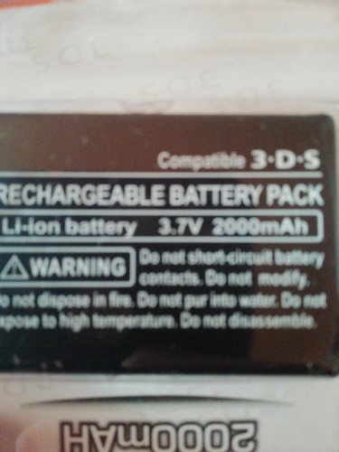 Extended 2000mah High Capacity Battery for Nintendo 2ds 3ds UK SELLER ...